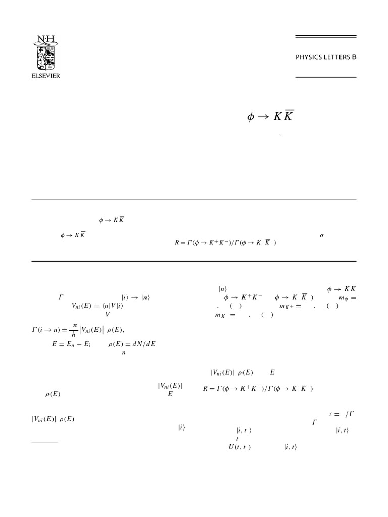 PhysLettB | PDF | Physics | Theoretical Physics