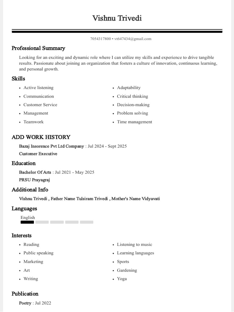 Vishnu Resume 62 | PDF