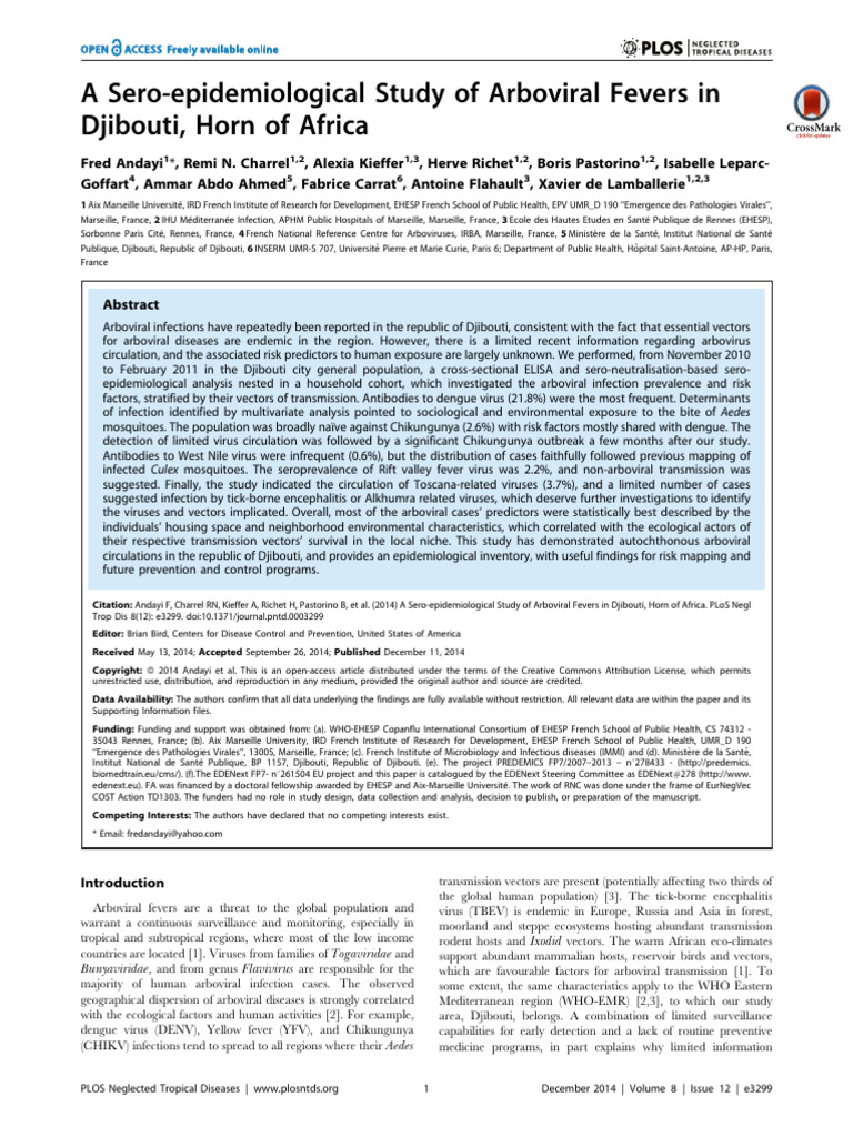 andayi | PDF | Yellow Fever | Elisa