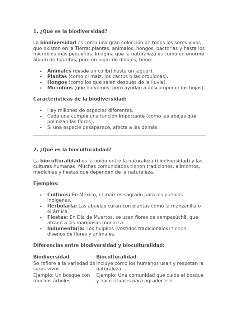 Biodiversidad y bioculturalidad en México | PDF | México | Biodiversidad