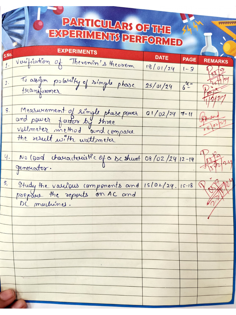 Electrical Lab Record | PDF