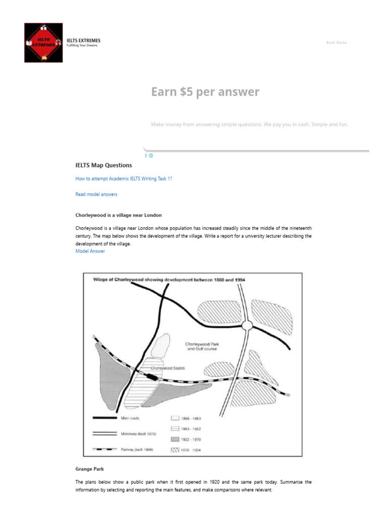 IELTS Map Question Strategies | PDF | International English Language ...