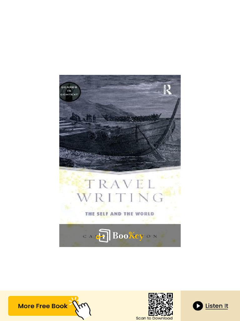 Blanton, C. (1997). Travel Writing the Self and the World. New York ...