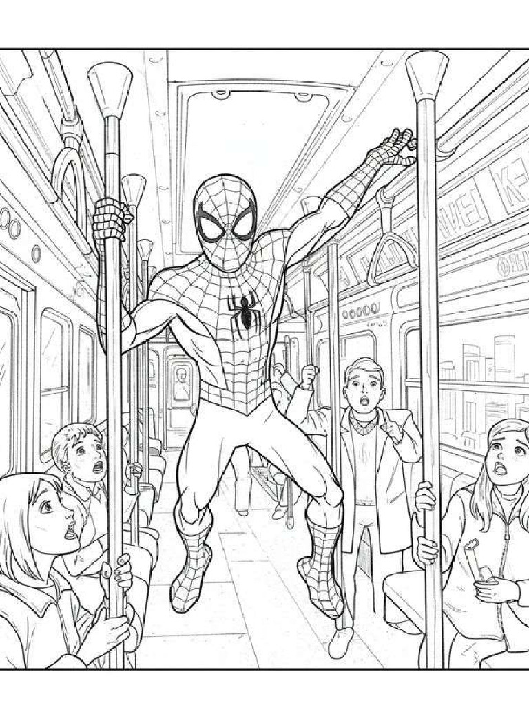 colorear hulk hombre araña capitan america | PDF