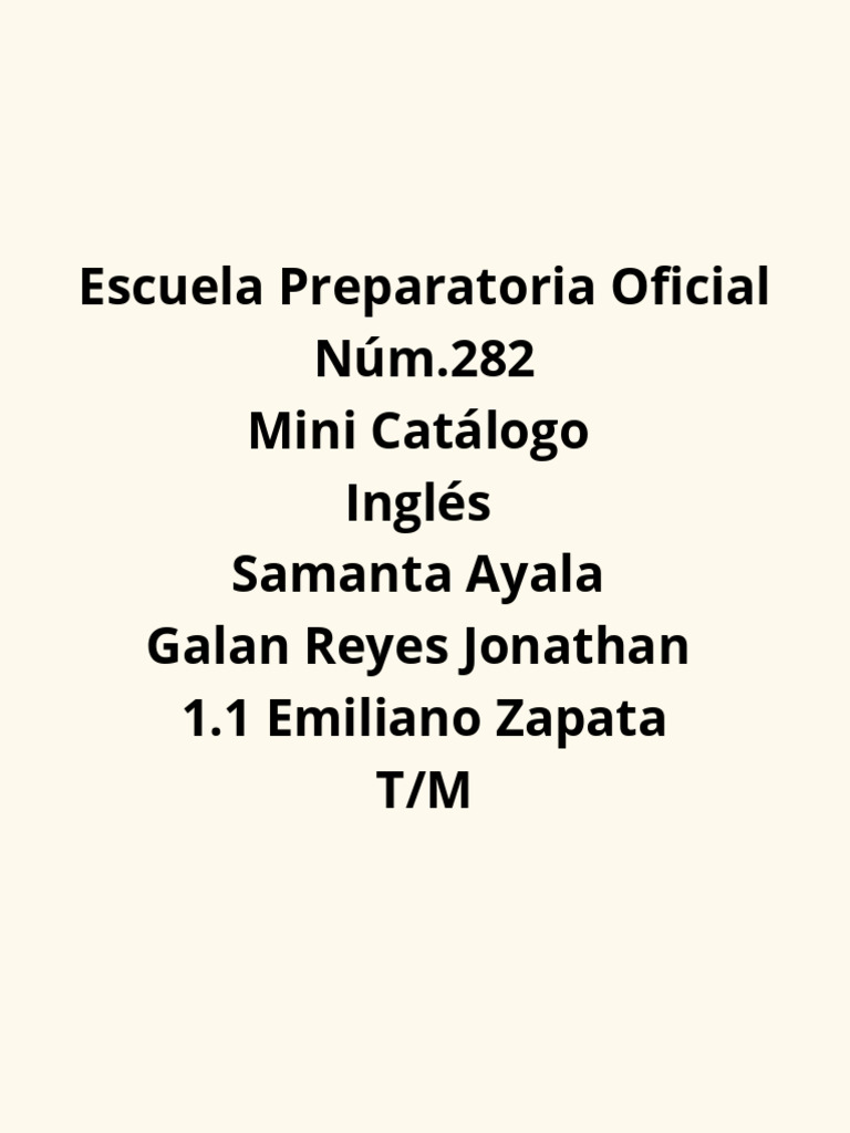 Mini Catálogo | PDF