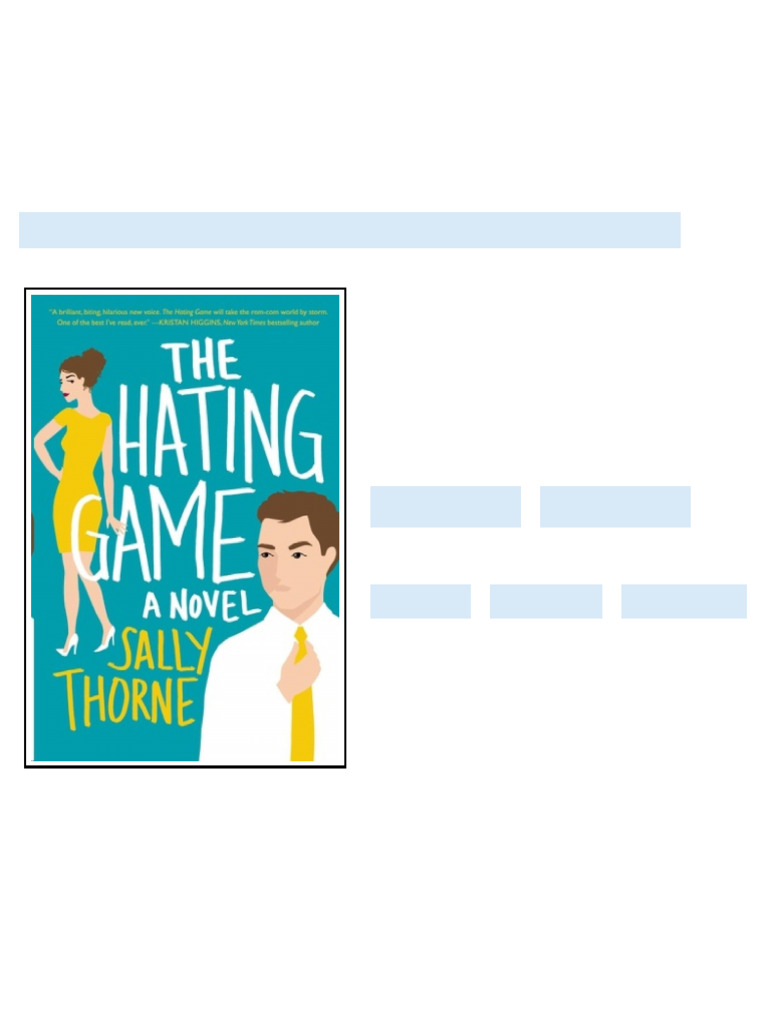 The Hating Game ebook full digital file set | PDF | Battle Of ...
