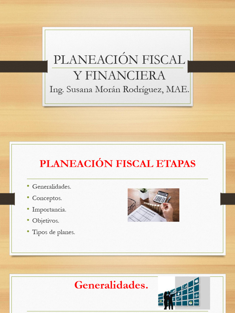 Planeación Fiscal y Financiera Efectiva | PDF | Planificación
