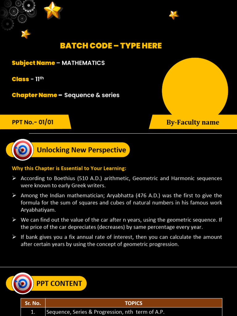 _Sequence & Series | PDF | Geometry | Mean