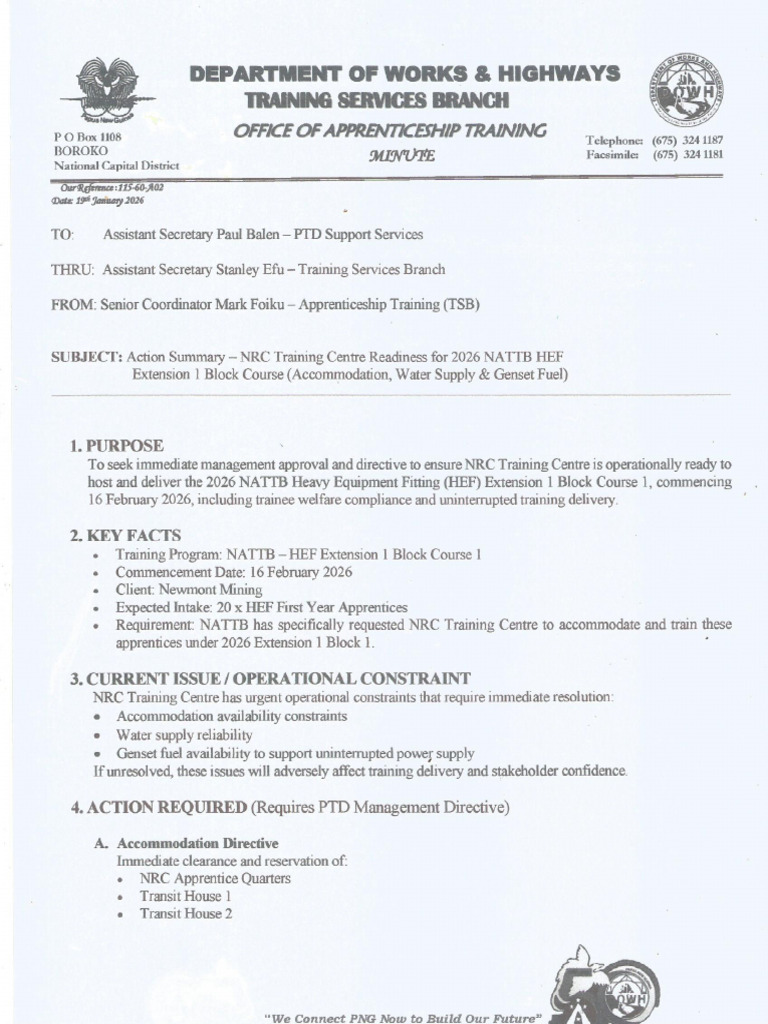 NATTB Training 2026 Minute To PTD Management | PDF