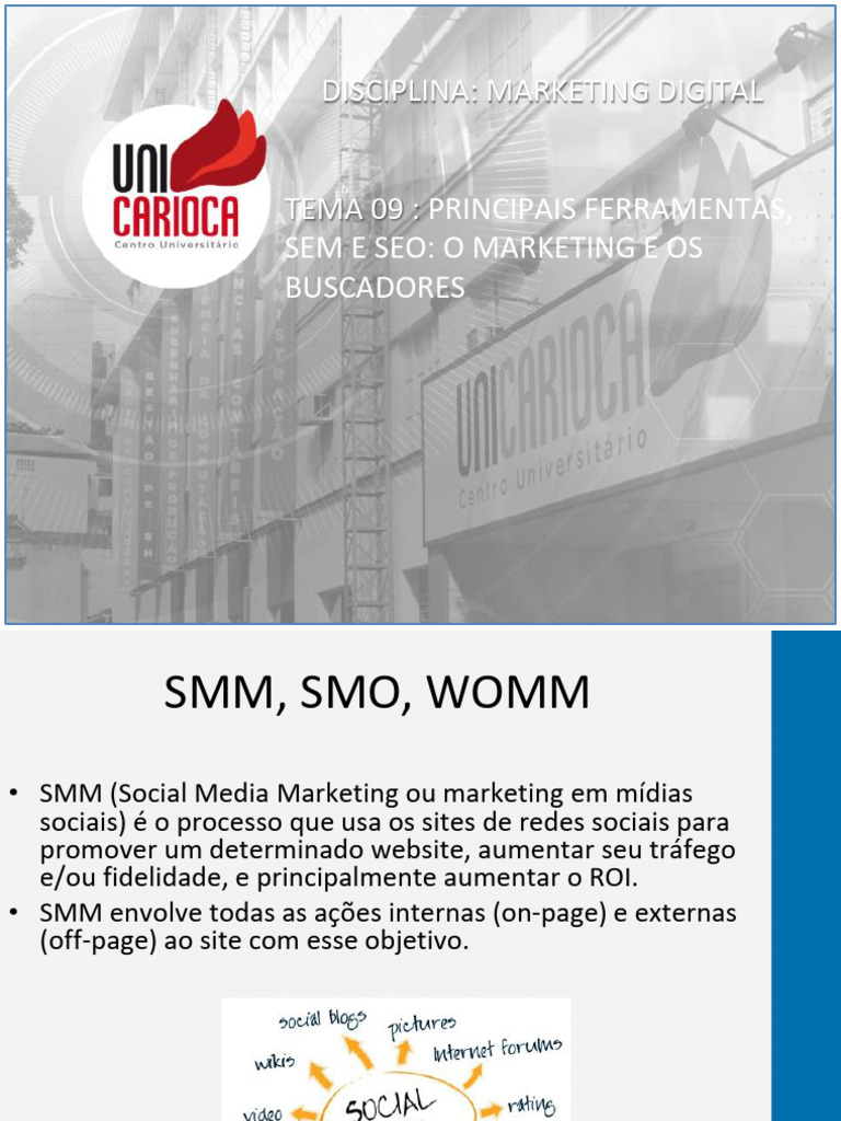 SLIDES PPT MKT DIGITAL TEMA 09-3 | PDF | Redes sociais | Cultura Popular e Estudos de Mídia