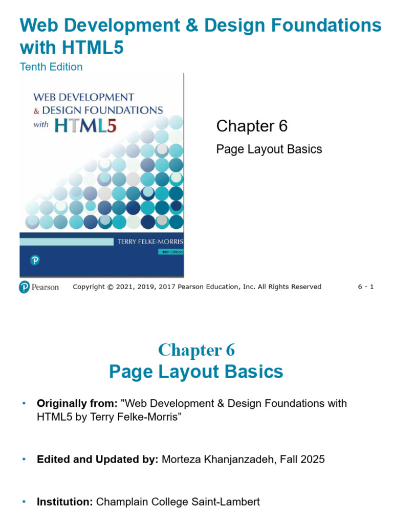 Web UI Part 06 Chapter6 Page Layout Basics | PDF | Hyperlink | Page Layout