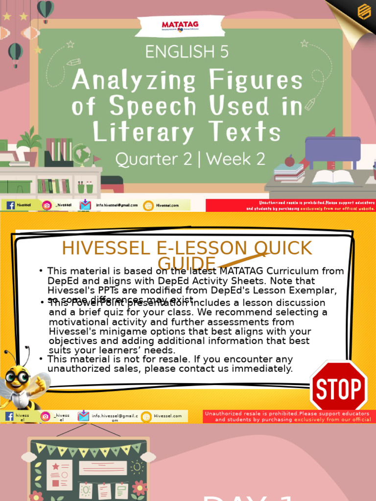 Figures of Speech E-Lesson Guide | PDF | Metaphor