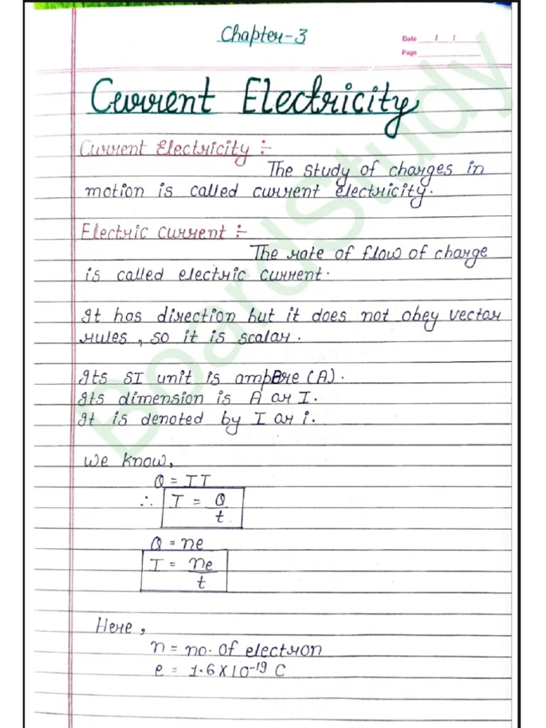 Class 12th physics current electricity pdf | PDF