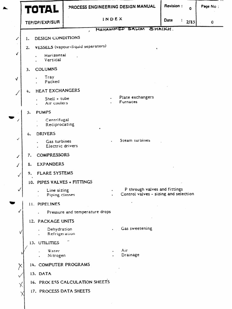 Total Process Engineering Manual | PDF | Heat Exchanger | Physical Sciences