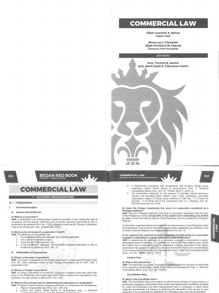 Commercial Law | PDF