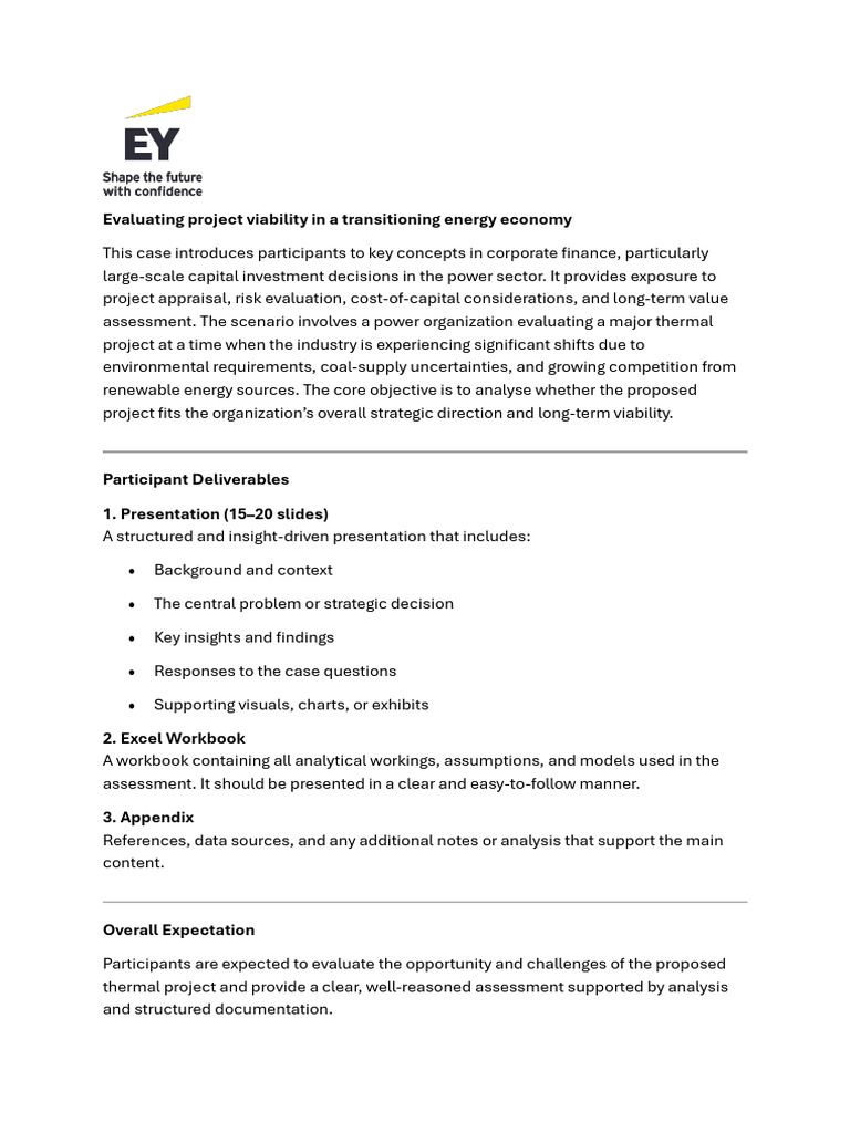 Project Viability in Energy Transition | PDF