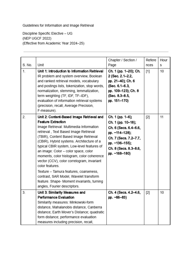 Information and Image Retrieval Guide | PDF | Applied Mathematics ...