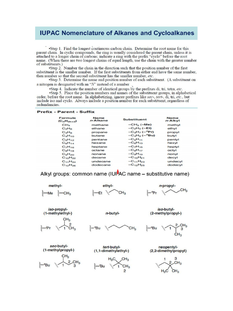 CHAPTER 2 Alkanes Và Cycloalkanes | PDF