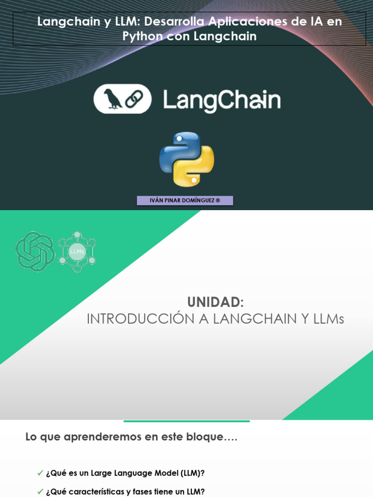 Curso+Langchain_LLM_Python_protected_unlocked | PDF | SQL | Bases de datos