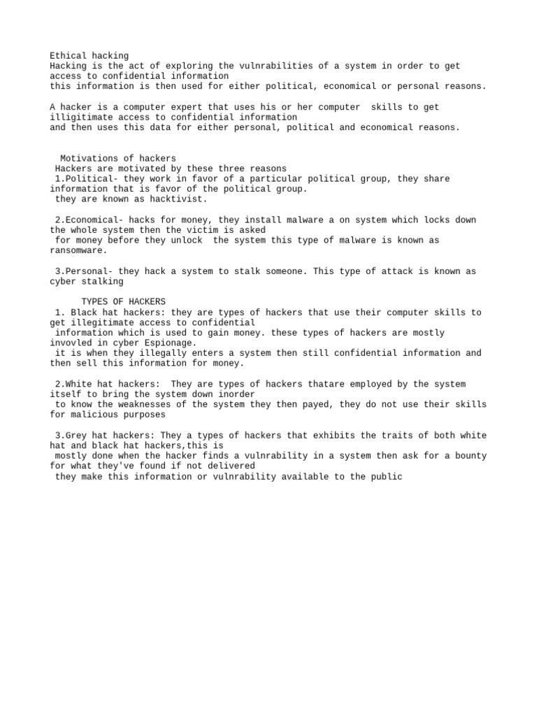Learning Ethical Hacking | PDF