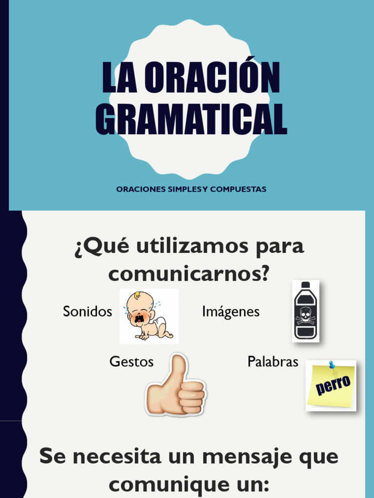 Tipos de Oraciones: Simples y Compuestas | PDF | Asunto (gramática ...