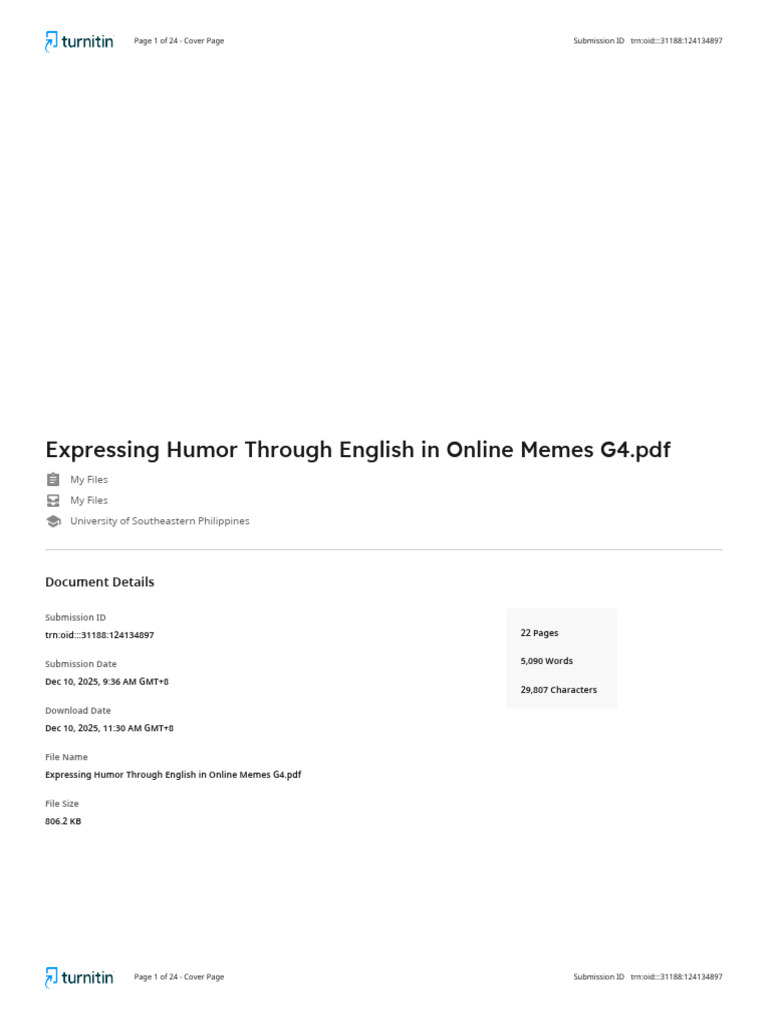 Expressing Humor Through English in Online Memes G4 1 | PDF ...