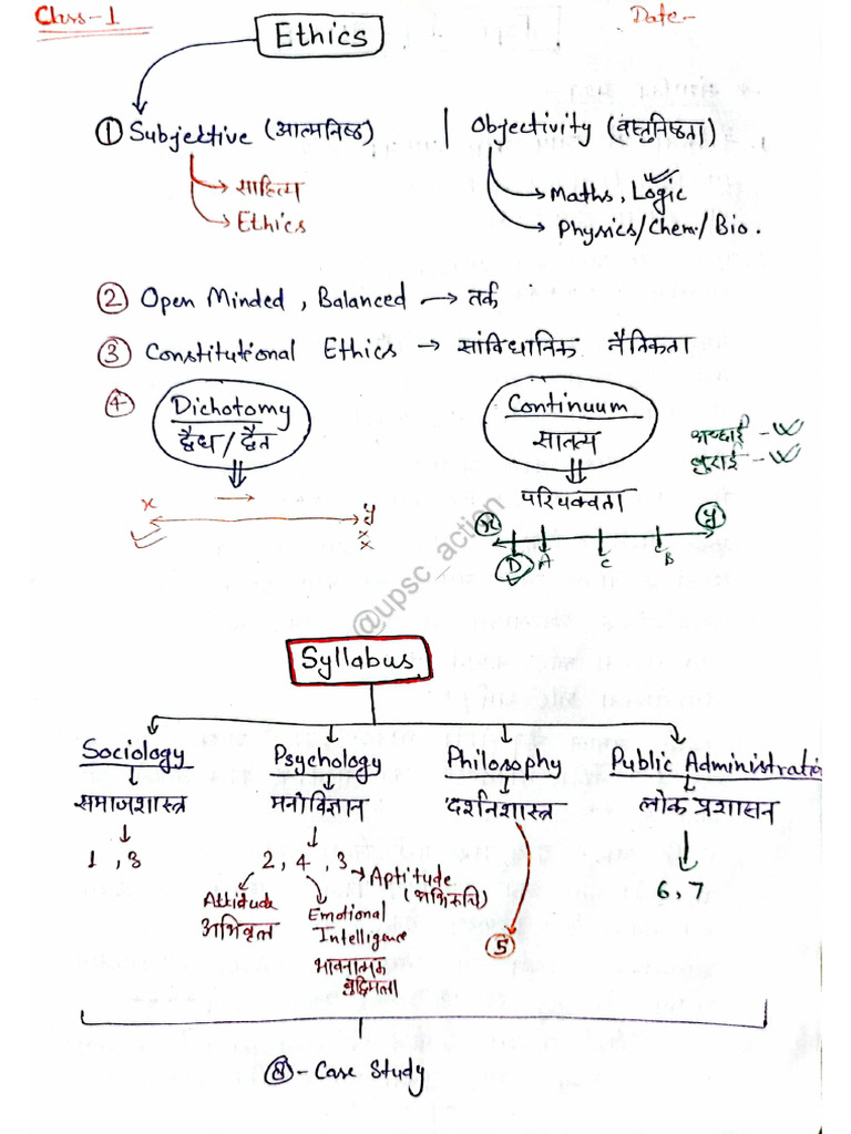 Ethics_New_Batch_Vikas_Sir_2025_Class_Notes(@upsc_action) | PDF