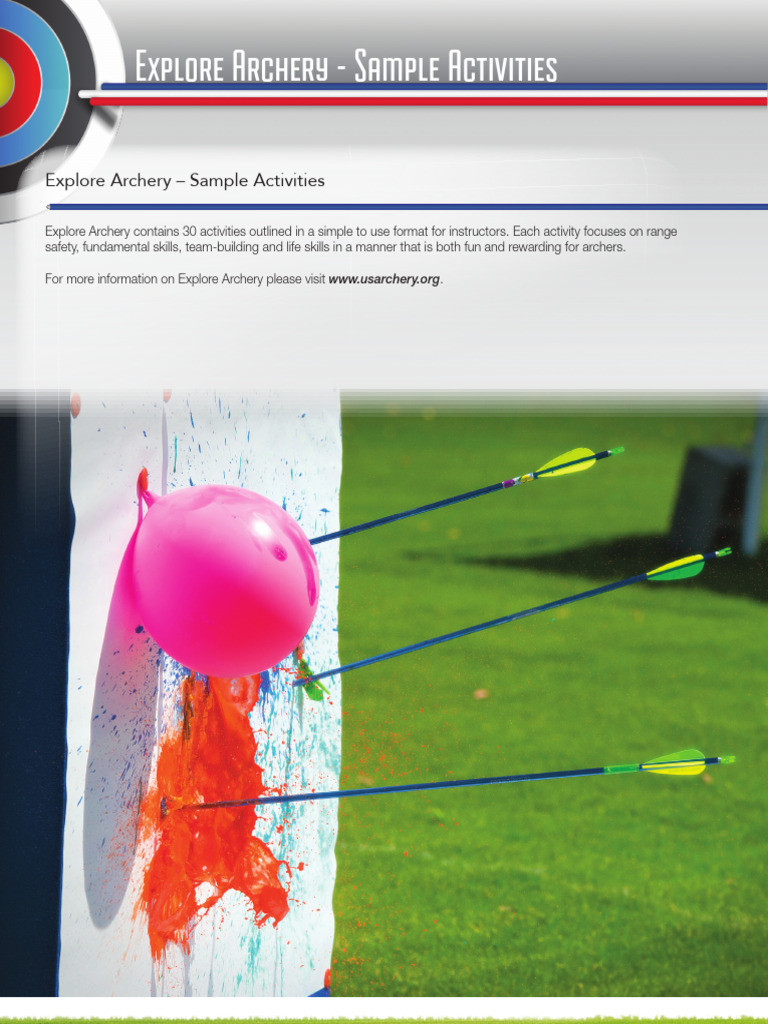 Explore Archery: Fun Activity Guide | PDF | Archery | Arrow