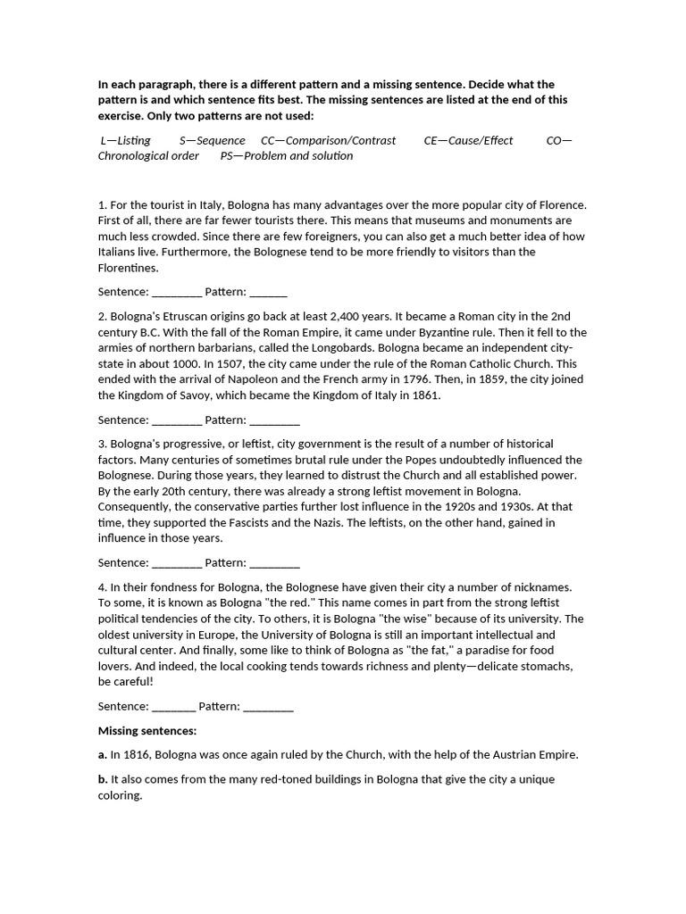 Patterns of Org Activity 2 - Interpretación | PDF