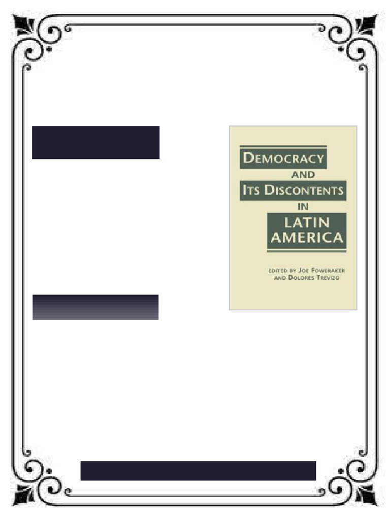 Democracy and Its Discontents in Latin America 1st Edition Joe ...