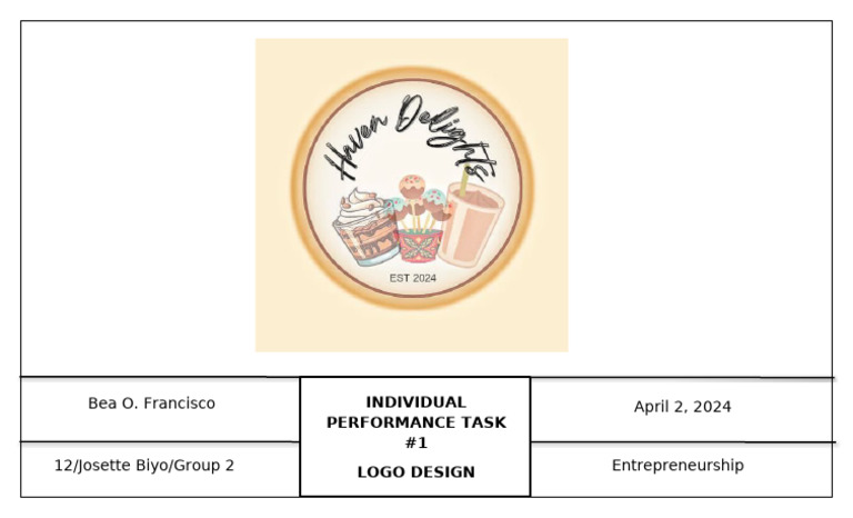 Logo Design Performance Task Guide | PDF