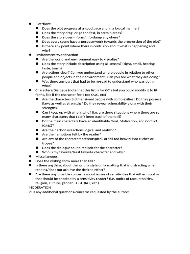 Story Structure and Character Analysis Guide | PDF