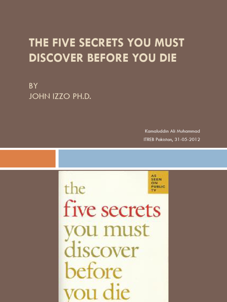 Five Life Secrets to Discover Before Dying | PDF | Spirituality