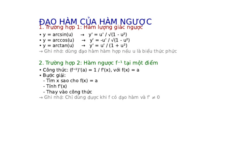 So Do Dao Ham Ham Nguoc | PDF