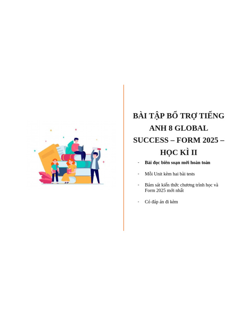 Bài Tập Bổ Trợ Tiếng Anh 8 Theo Từng Unit Học Kỳ II Kèm Đáp Án - Form ...