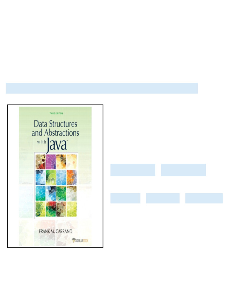 Solution Manual for Data Structures and Abstractions with Java, 3/E 3rd Edition : 0136100910 ...