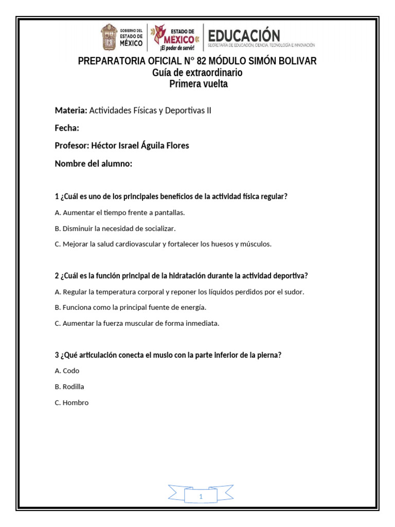 Guia Act Deportivas II | PDF | Corriendo