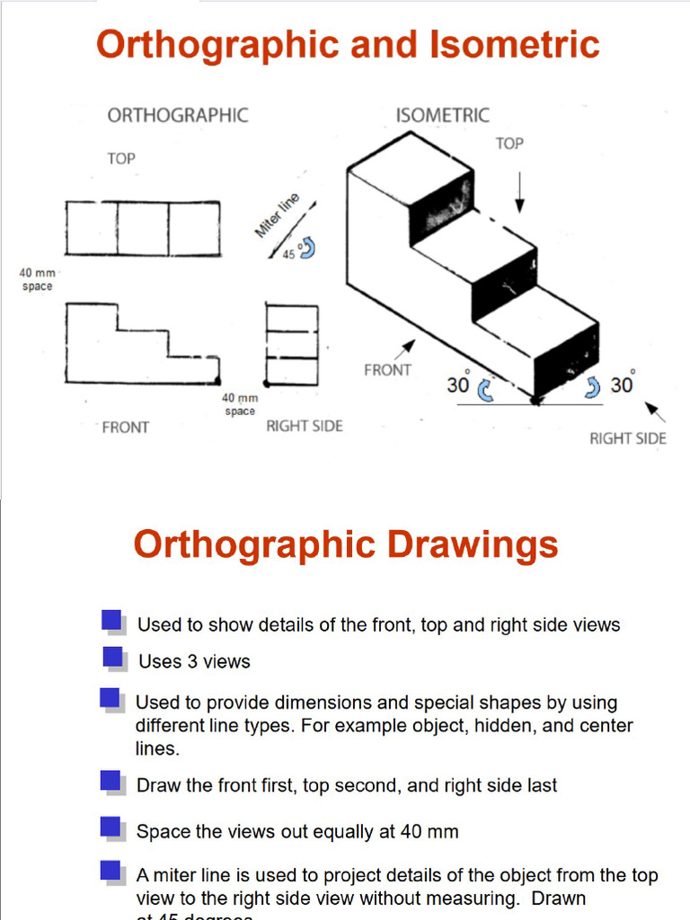Orthographic & Isometric Drawing Exercises-04 | PDF