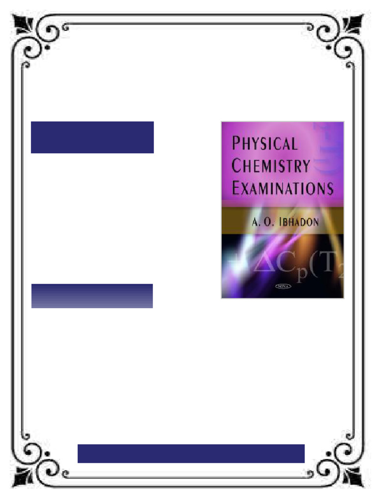 Physical Chemistry Examinations 1st Edition A.O. Ibhadon ebook enhanced chapter access | PDF ...