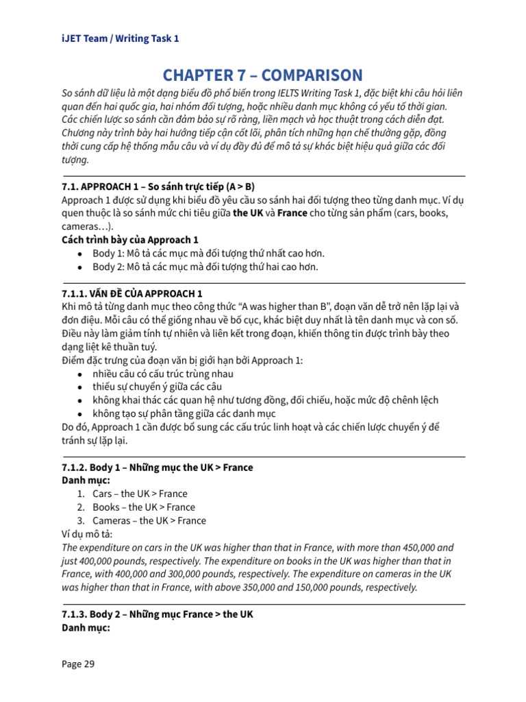 IELTS WRITING TASK 1 - Language of Comparison | PDF