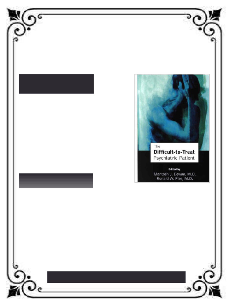 The Difficult to Treat Psychiatric Patient 1st Edition Mantosh J. Dewan ebook fresh pdf upload ...
