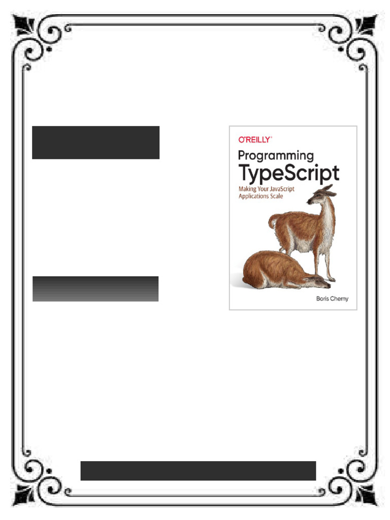 Programming TypeScript First Edition Boris Cherny eBook sharp-text pdf | PDF | Computer ...