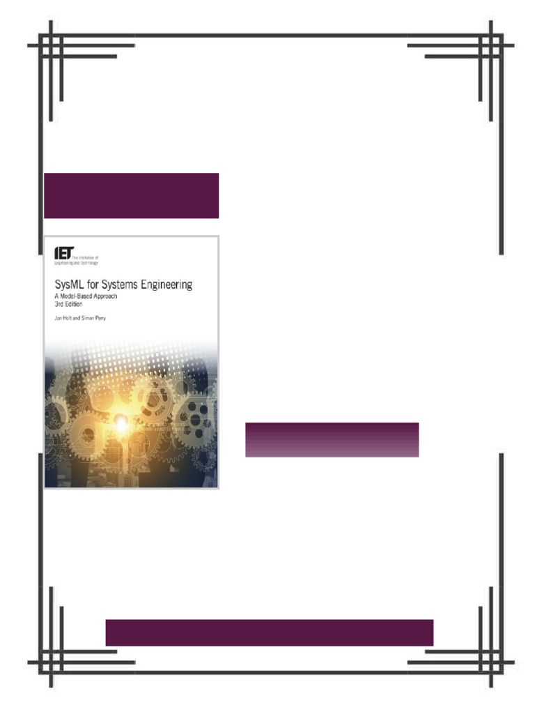 SysML for Systems Engineering A Model Based Approach 3rd Edition Jon ...