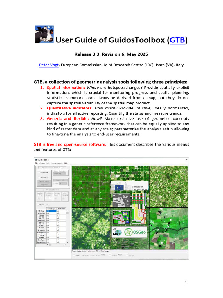 GuidosToolbox Manual | PDF | Computer File | Linux