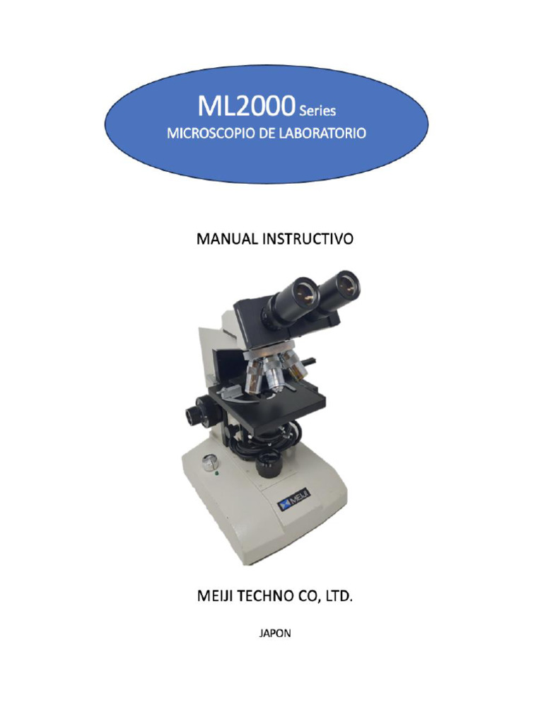Instrucciones para el Microscopio ML2000 | PDF | Enchufes y tomas de ...
