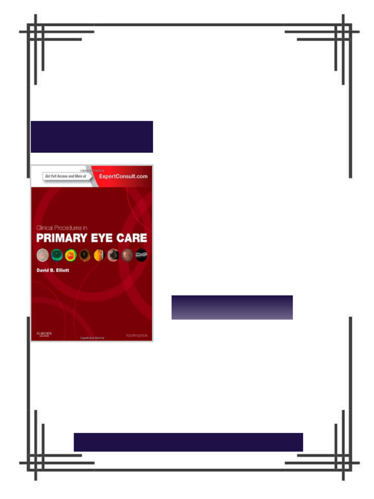 Clinical Procedures in Primary Eye Care 4th Edition Edition David B ...