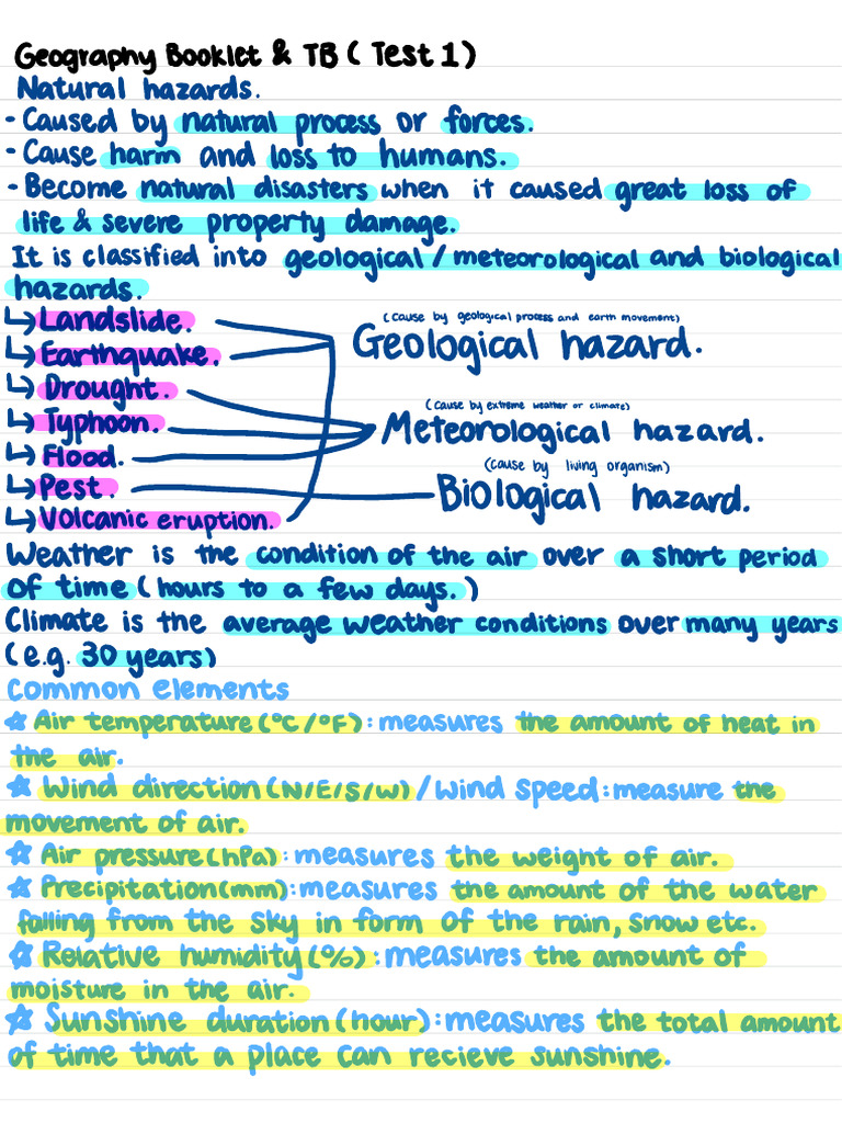 Geography Notesss | PDF | Tropical Cyclones | Wound