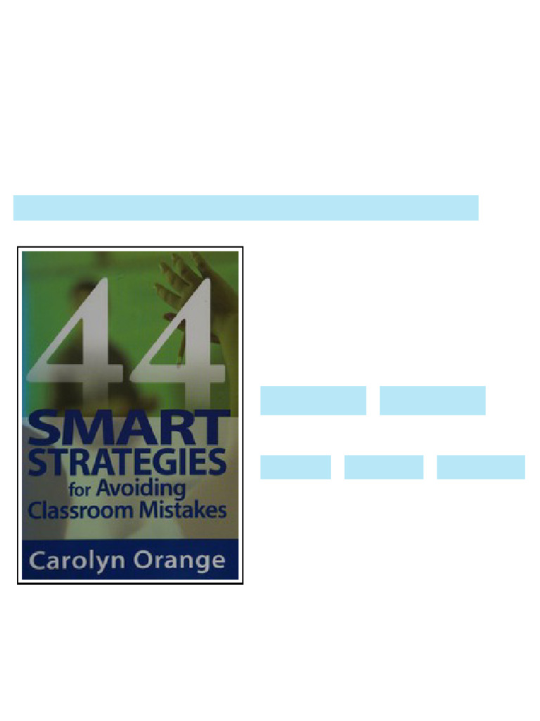 44 smart strategies for avoiding classroom mistakes ebook comprehensive ...