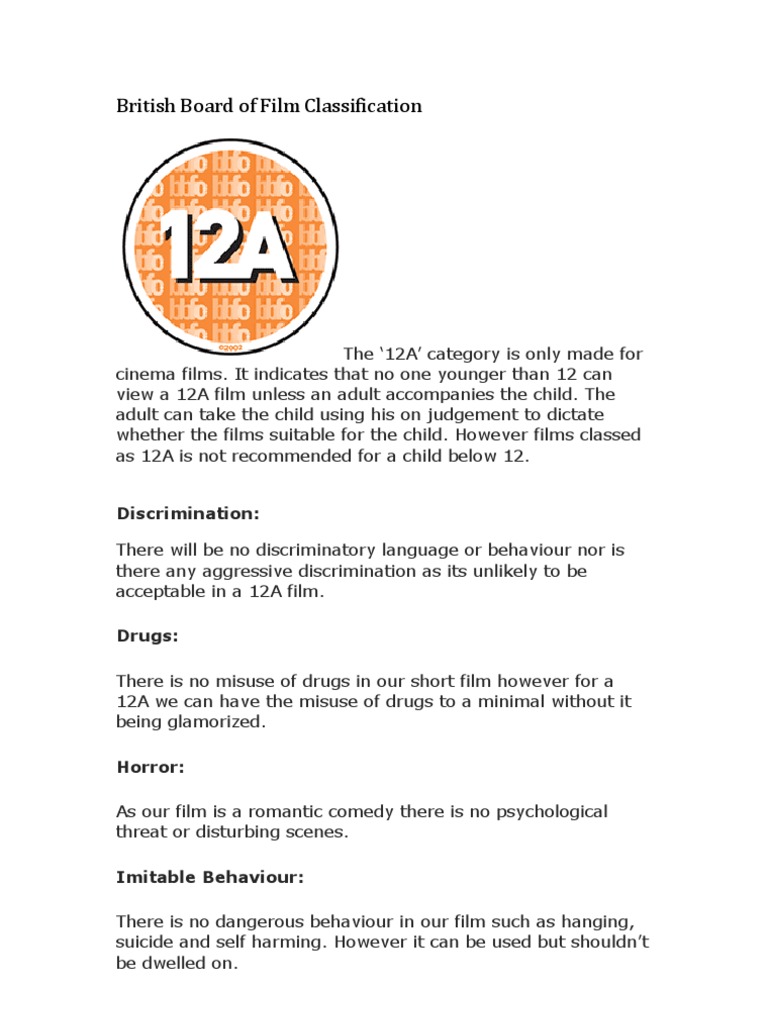 British Board of Film Classification | PDF