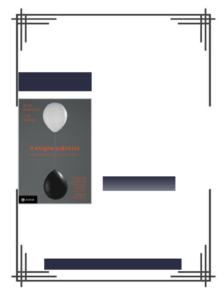 O enigma quântico O encontro da física com a consciência 1st Edition Bruce Rosenblum ebook pdf ...